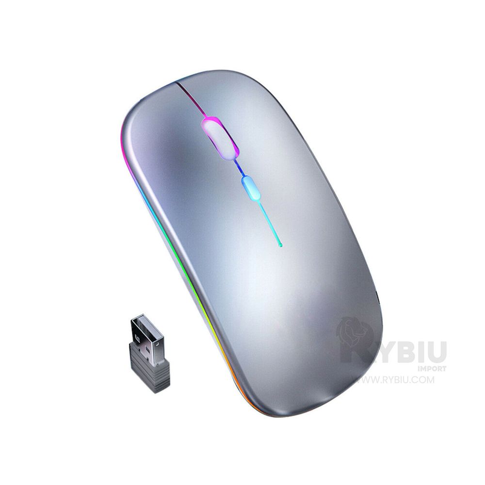 Weibo Mouse Blanco Delgado con Luces RGB Gris | Promart.pe - Promart