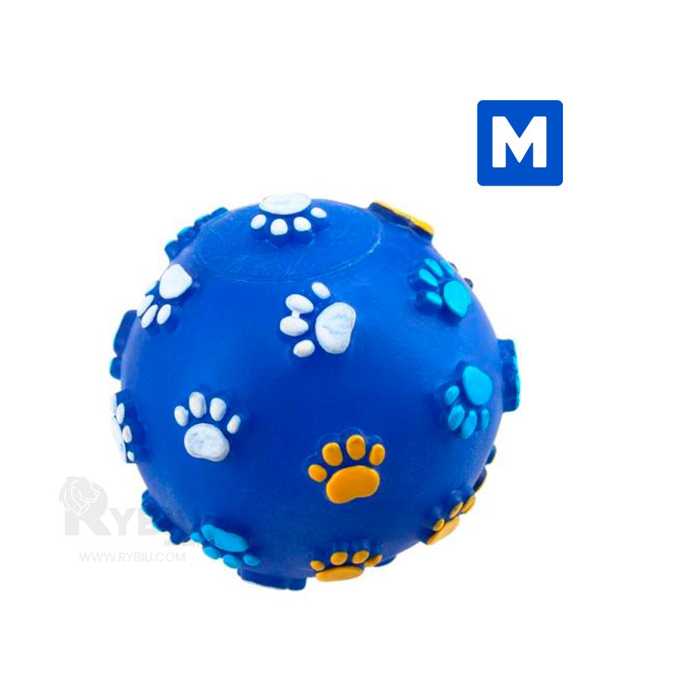 Divertida Pelota Color Azul con Huella Talla M - Promart