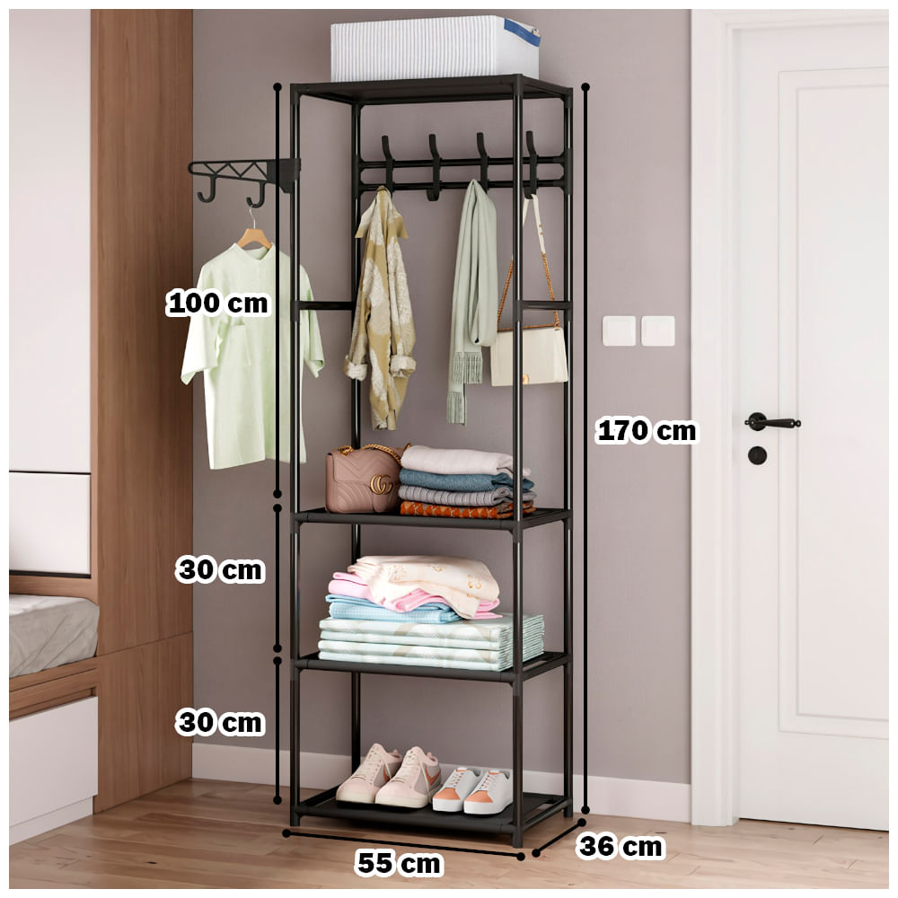 Perchero Estante Zapatero W39 NG Y Organizador de Carteras W76 ALT ...