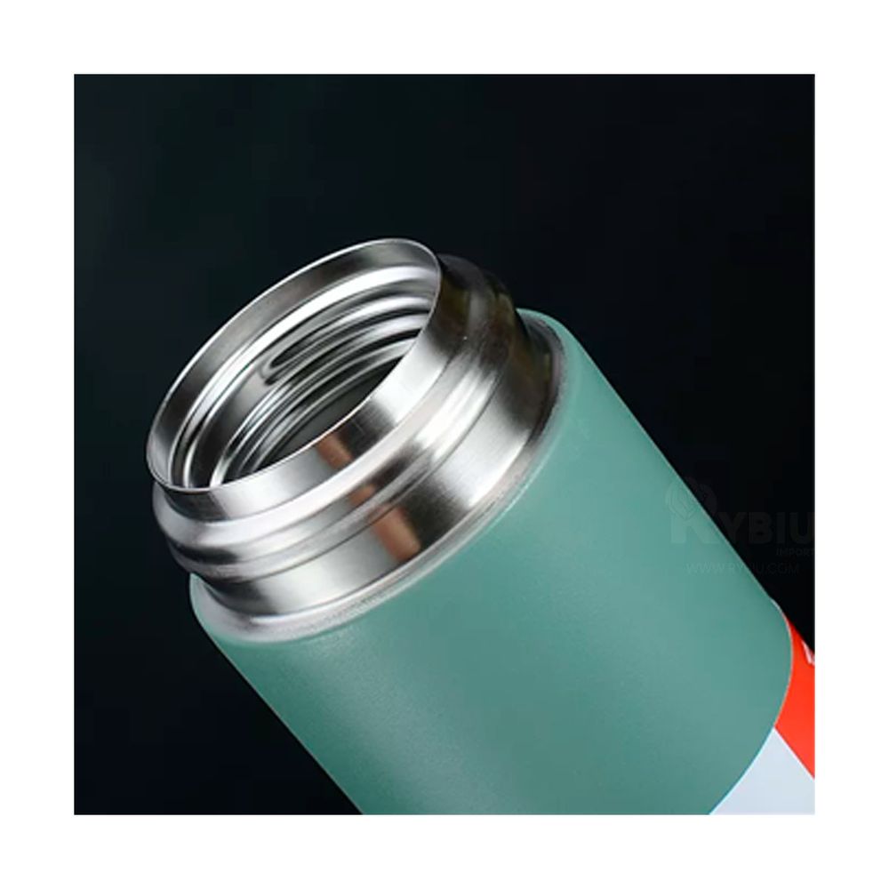 Termo de Acero Inoxidable Color Verde 500 ml - Promart