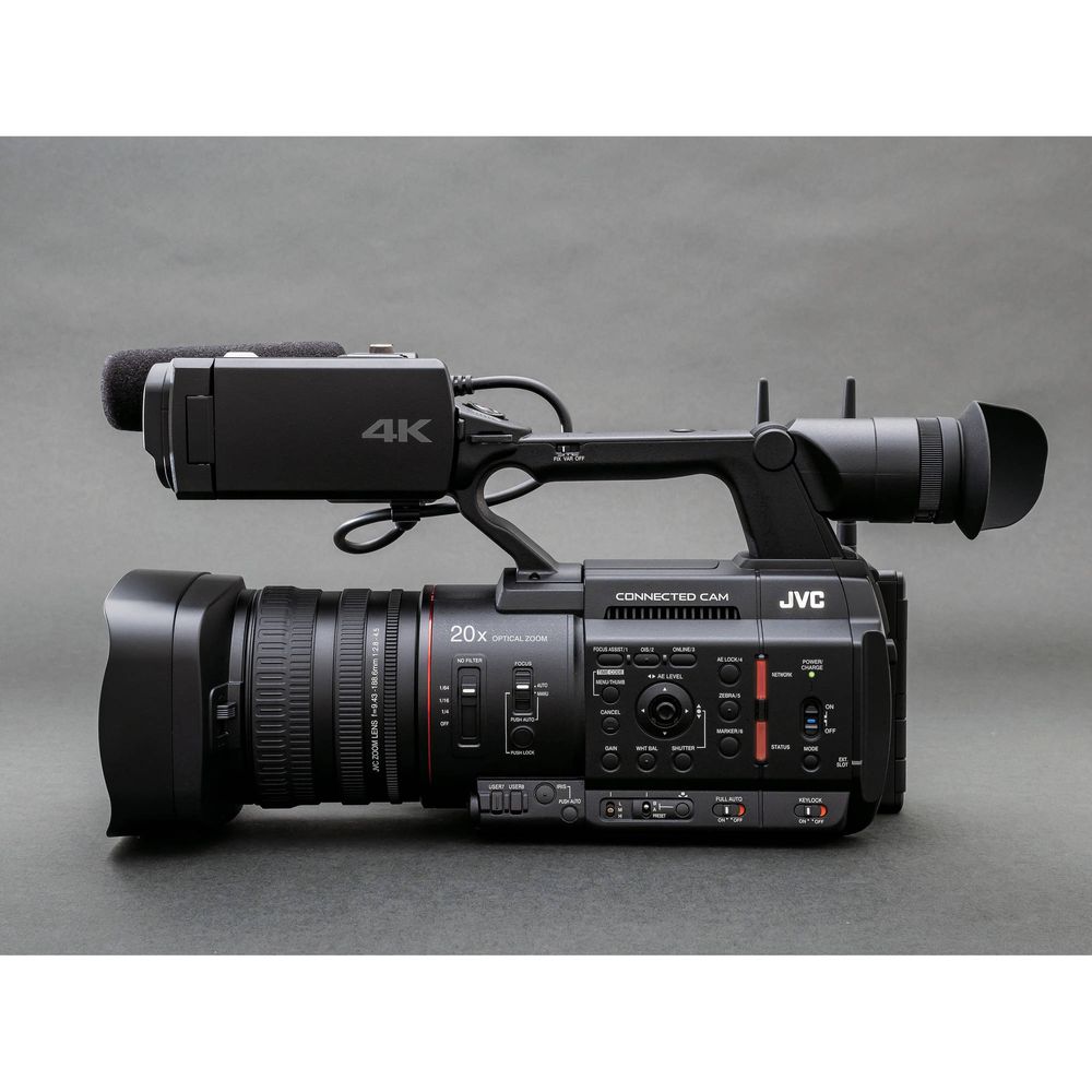 JVC GY HC550 Handheld Connected Cam Videocámara de transmisión 4K de 1" - Promart