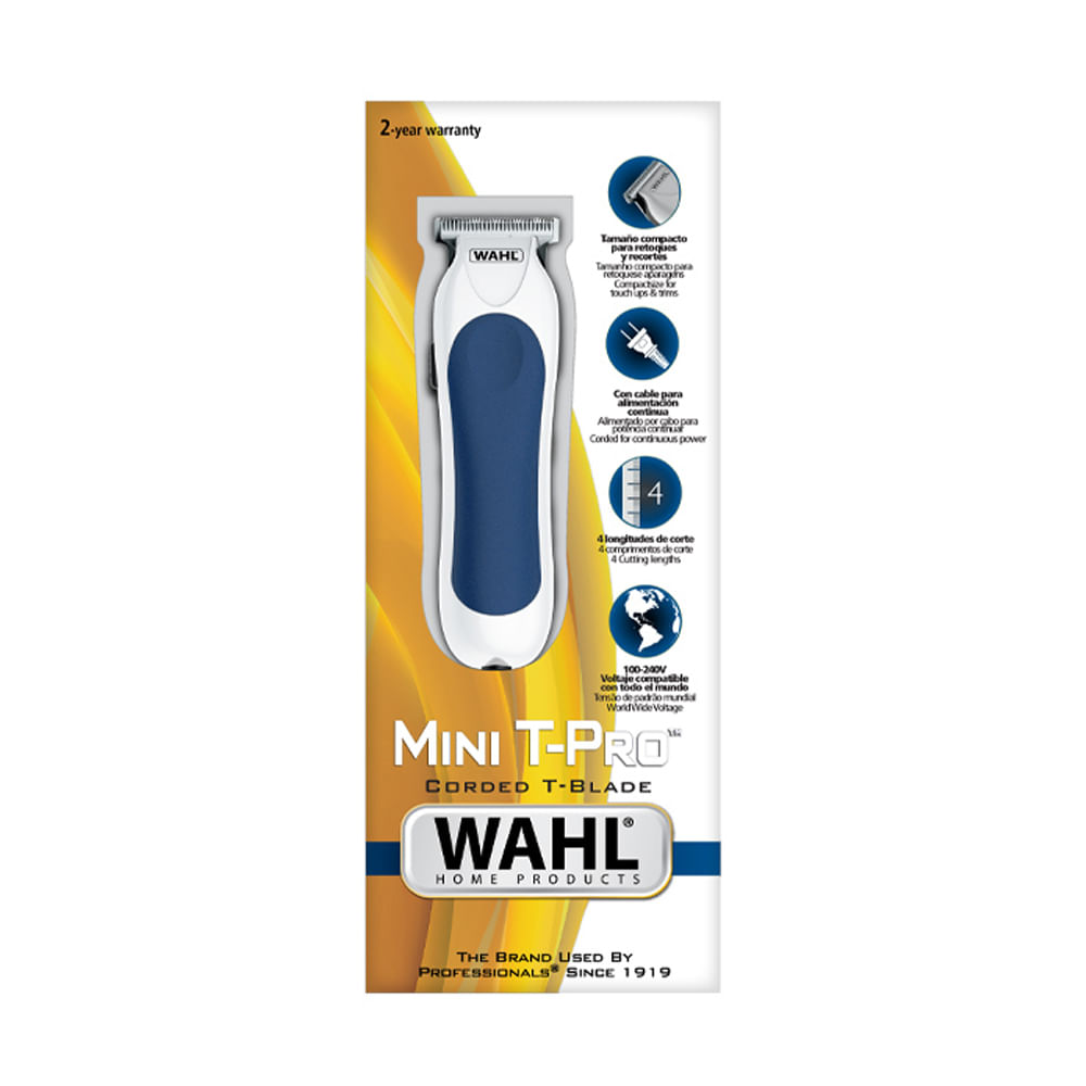 Cortadora de Cabello Wahl Mini T Pro 09307 108 Cuchilla en T Blanco ...