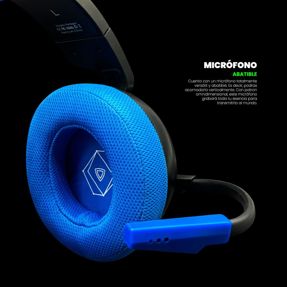 Audifono Gamer Pc Alambrico VSG Pentagon Azul - Promart