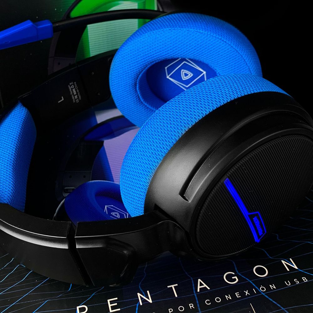 Audifono Gamer Pc Alambrico VSG Pentagon Azul - Promart