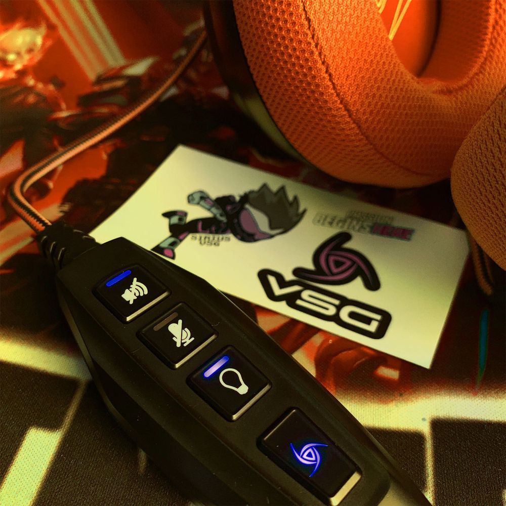 Audifono Gamer Pc Alambrico VSG Pentagon Naranja - Promart