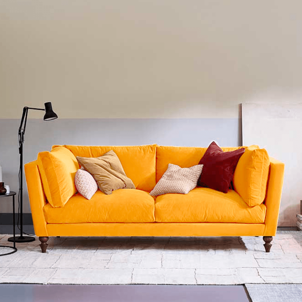 Sofá de 2 Cuerpos Melody Home Premium Amarillo - Promart