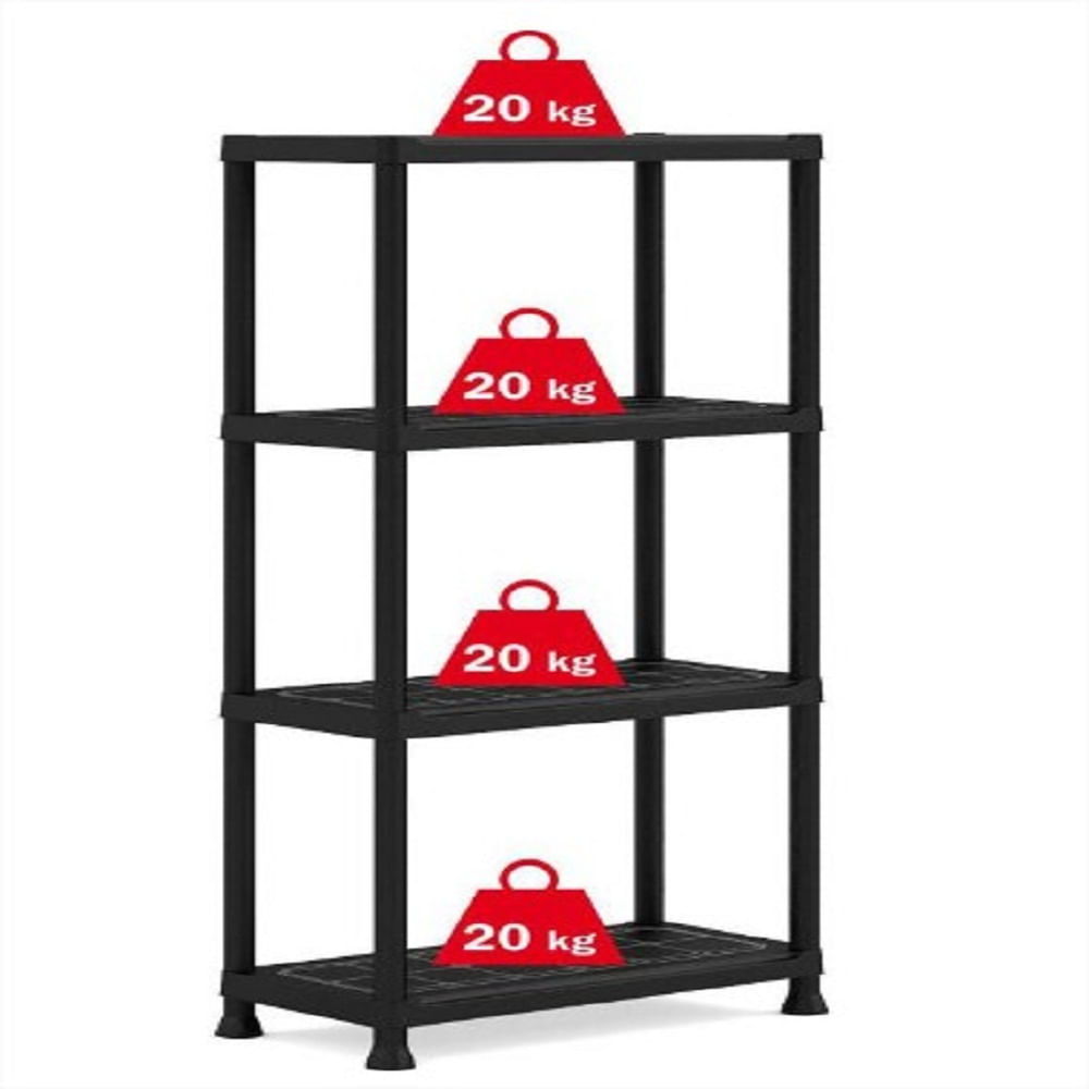 Estante Plástico Organizador 4 Niveles 30x60x135cm | Promart.pe - Promart