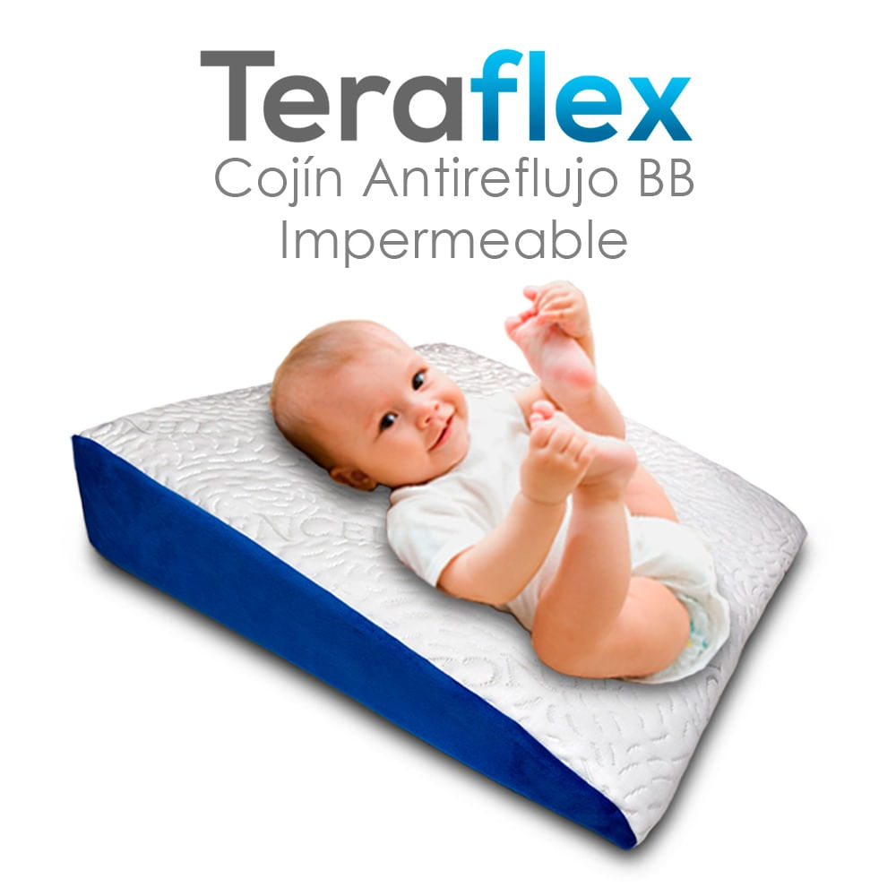 Cojín Antireflujo Bebé Impermeable Azul Teraflex 61x61x12cm | Promart ...