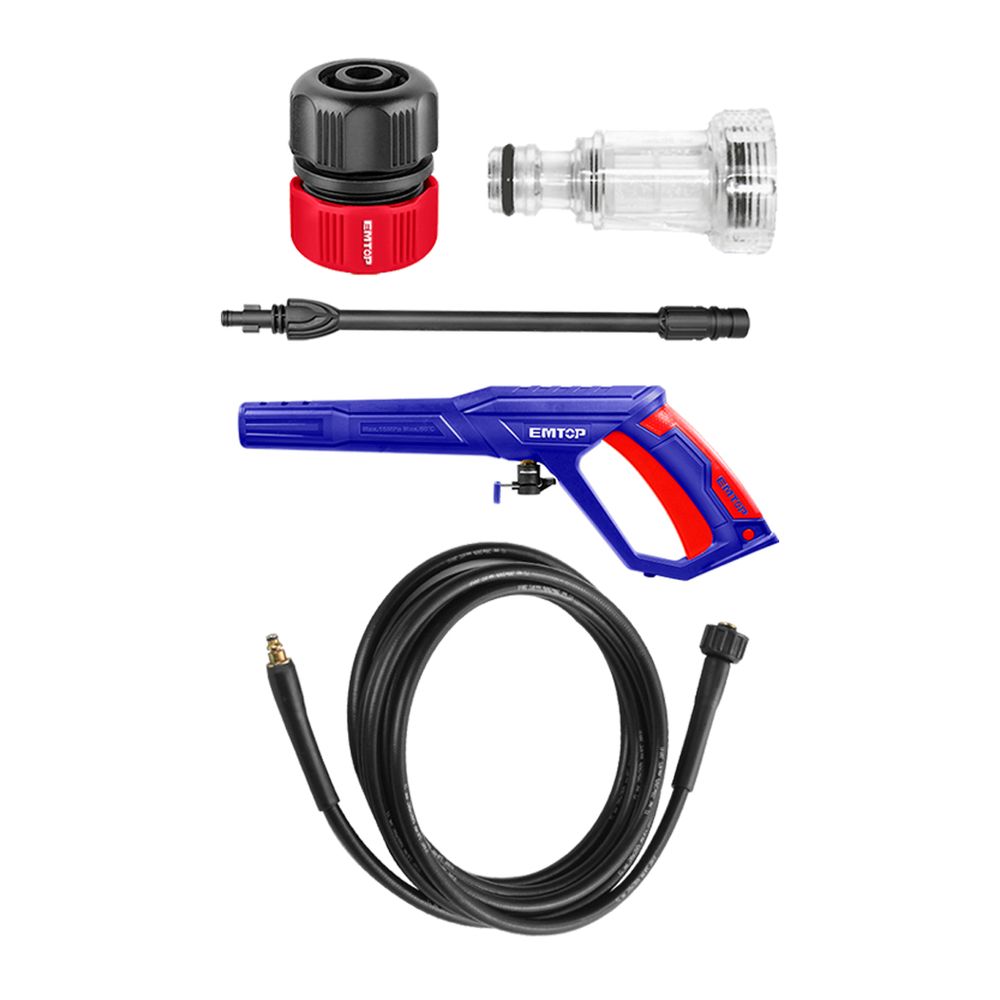 Hidrolavadoras Emtop EHPW1401 de 1400 Watts Alta Presión 1900 Psi - Promart