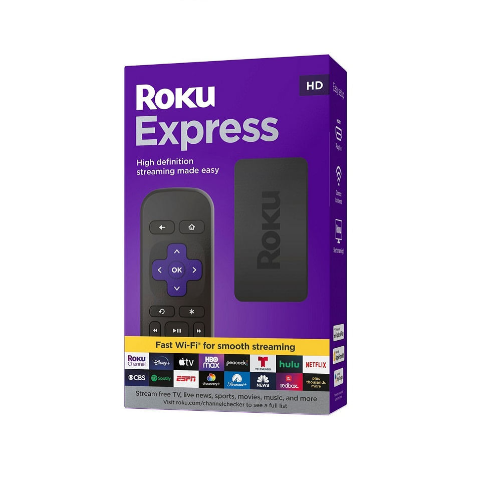 Roku Express HD Streaming Player Modelo 3960X Doble Banda WiFi - Promart