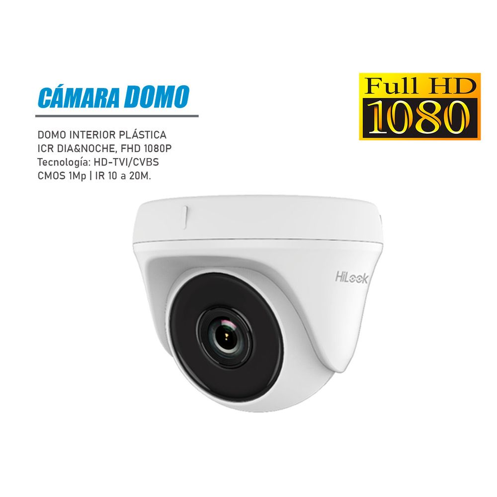 Cámaras Seguridad Hilook Kit 4 Interior Full Hd Real 2mp Disco 1tb - Promart
