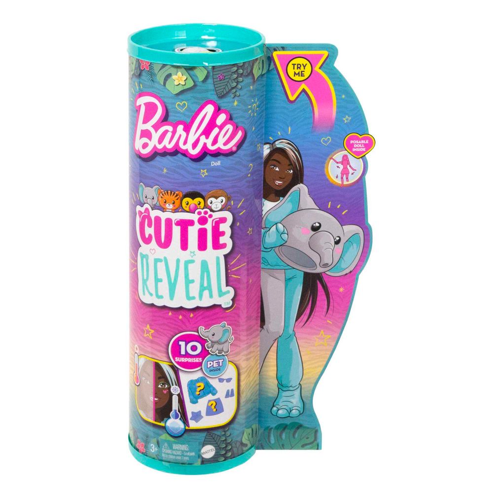 Muñeca Barbie Animales De La Selva Elefante - Promart