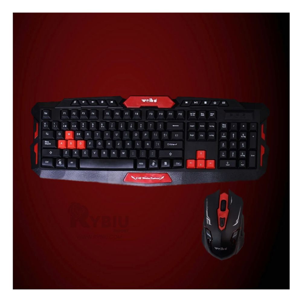 Teclado + Mouse Inalambrico Weibo WB-8088 - Promart