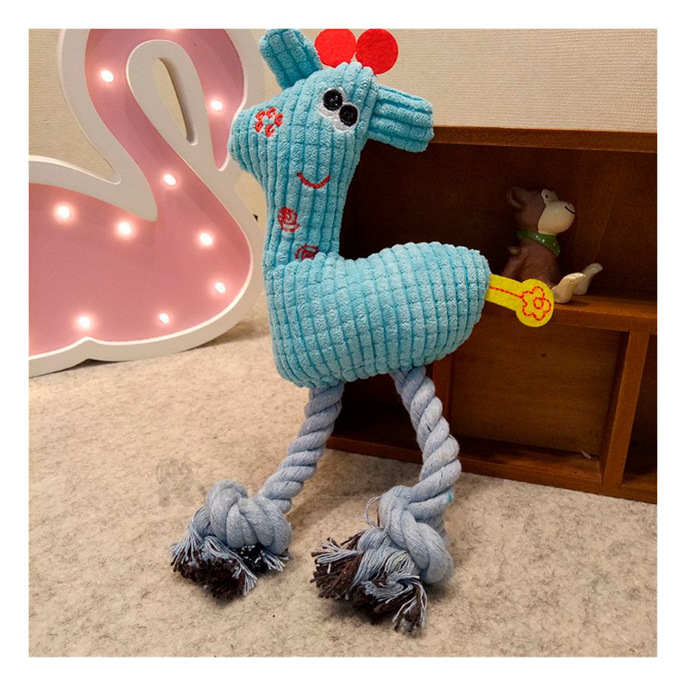 Hermosa Peluche Jirafa Celeste de Felpa Suave - Promart