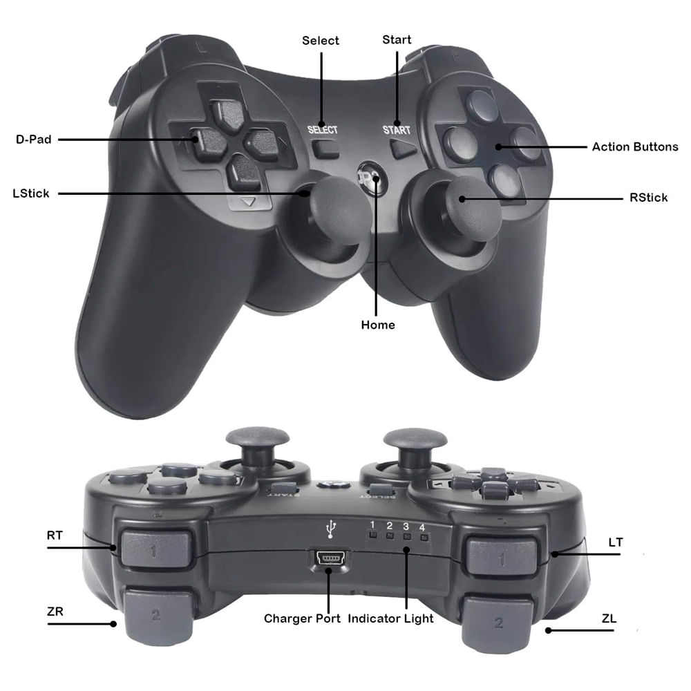 Consola Retro Game Stick X2 Plus 4K HD PS1 PSP SN64 30000 Juegos con ...