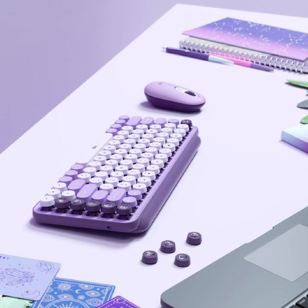 Combo Teclado y Mouse Logitech Pop Keys Cosmos - Promart