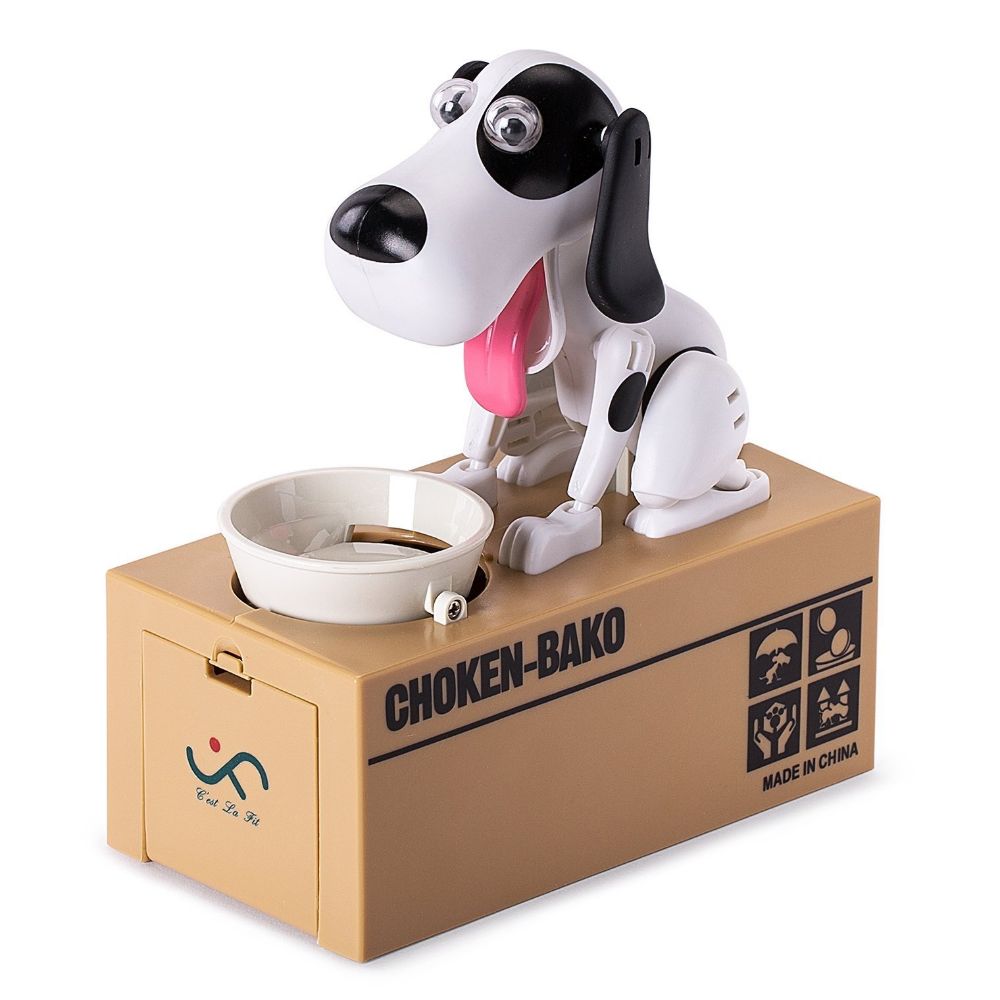 Alcancía Electrónica Perrito Ahorrador Choken Bako Color Blanco con ...