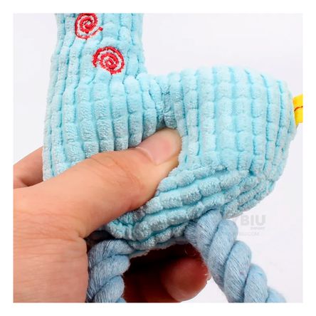 Suave Juguete de Jirafa de Felpa Celeste - Promart