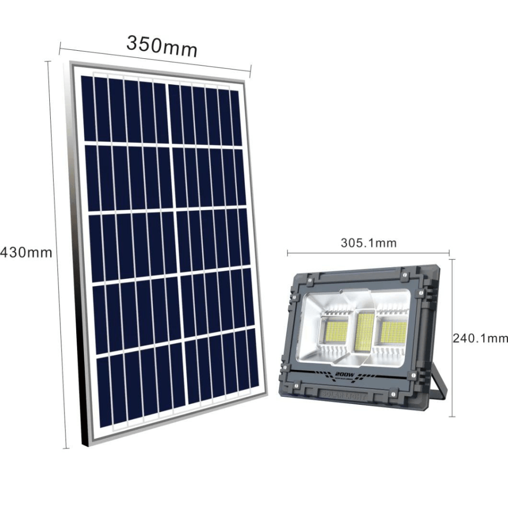 Reflector 200W Recargable Con Energía Solar - Promart