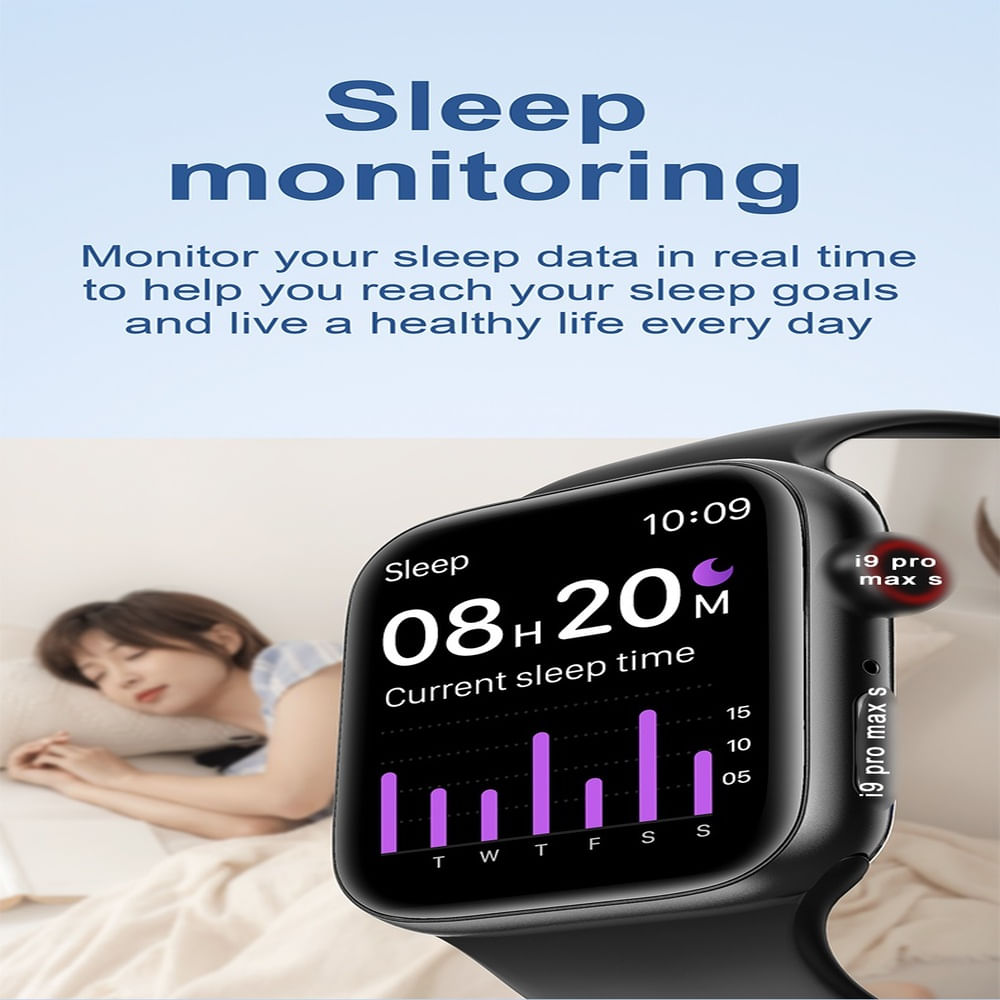 Smartwatch Bluetooth I9 Pro Max Serie 9 Negro y Audífono I13 Pro Blanco ...