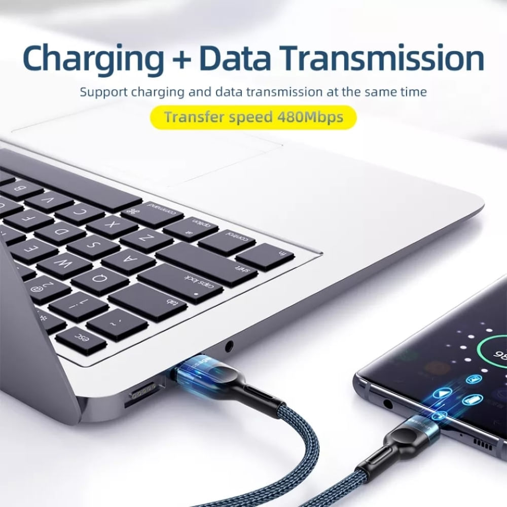 Cable Micro USB 3A 1metro ESSAGER - Promart