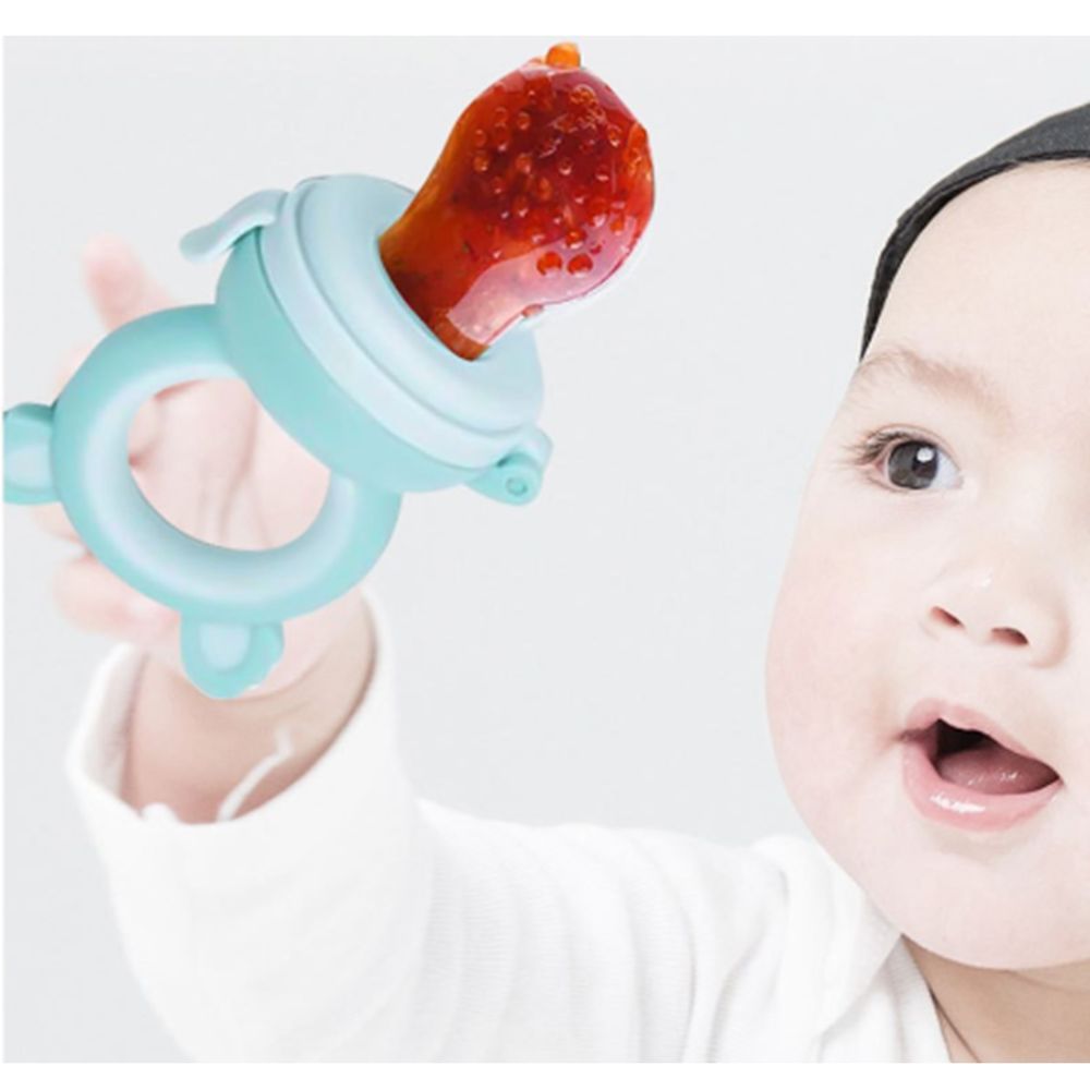 Chupón Alimentador para Bebés Osito Verde con Estuche - Promart