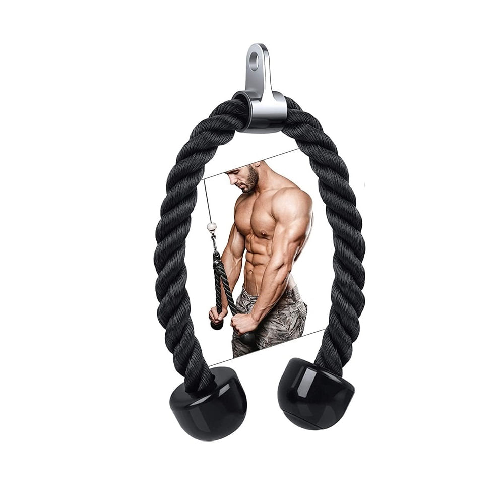 Agarre de Polea Soga Larga Cuerda Trenzada Triceps - Promart