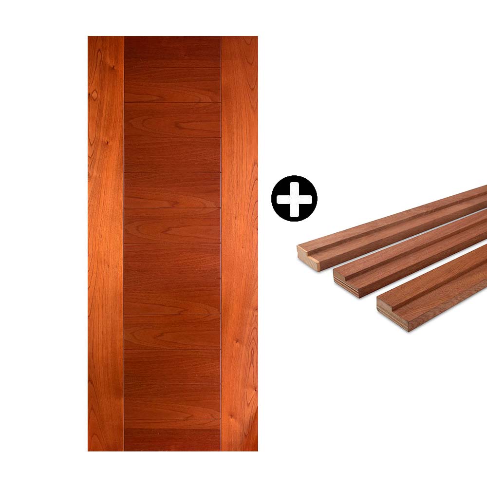 Puerta principal enchapada Cedro Zadar 42x85x207cm Dimfer + Marco ...