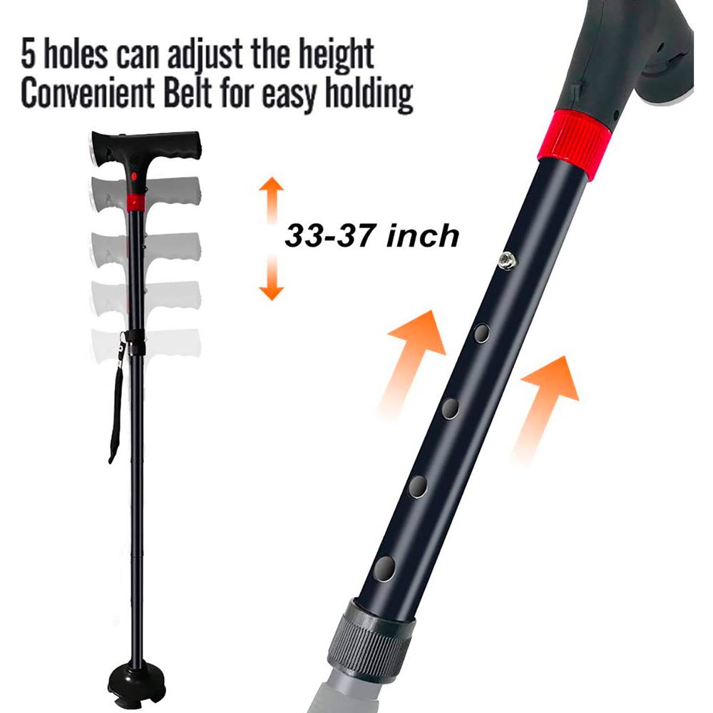 Baston Plegable con Linterna y Alarma - Promart