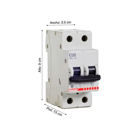 Interruptor Termomagnético 2x32A 220V-10KA - Promart