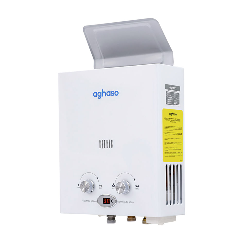 Terma a gas Aghaso 5.5 Lt Gn Blanco - Promart