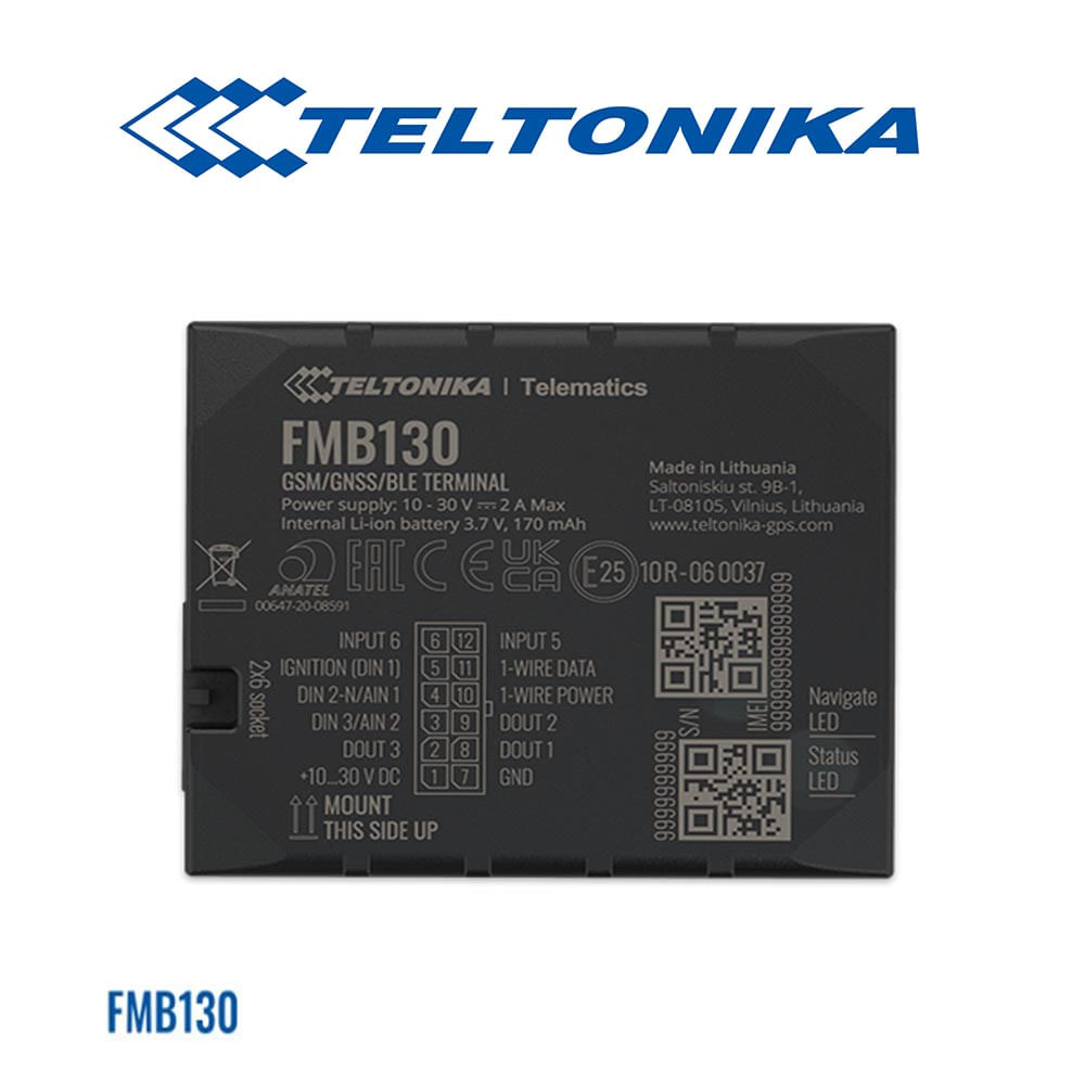 GPS Vehicular Teltonika FMB 130 Bluetooth ANTI-JAMMING - Promart