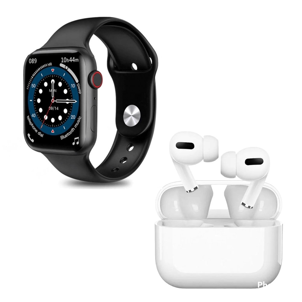 Pack Smartwatch W28 Pro - Serie 8 Negro y Audífonos I13 Pro Blanco ...