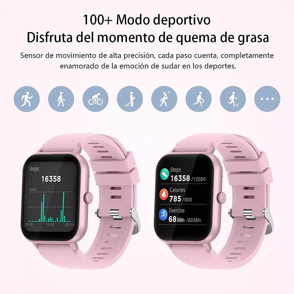 Smartwatch Colmi P20 plus 1.83" Reloj inteligente Deportivo - Rosado ...