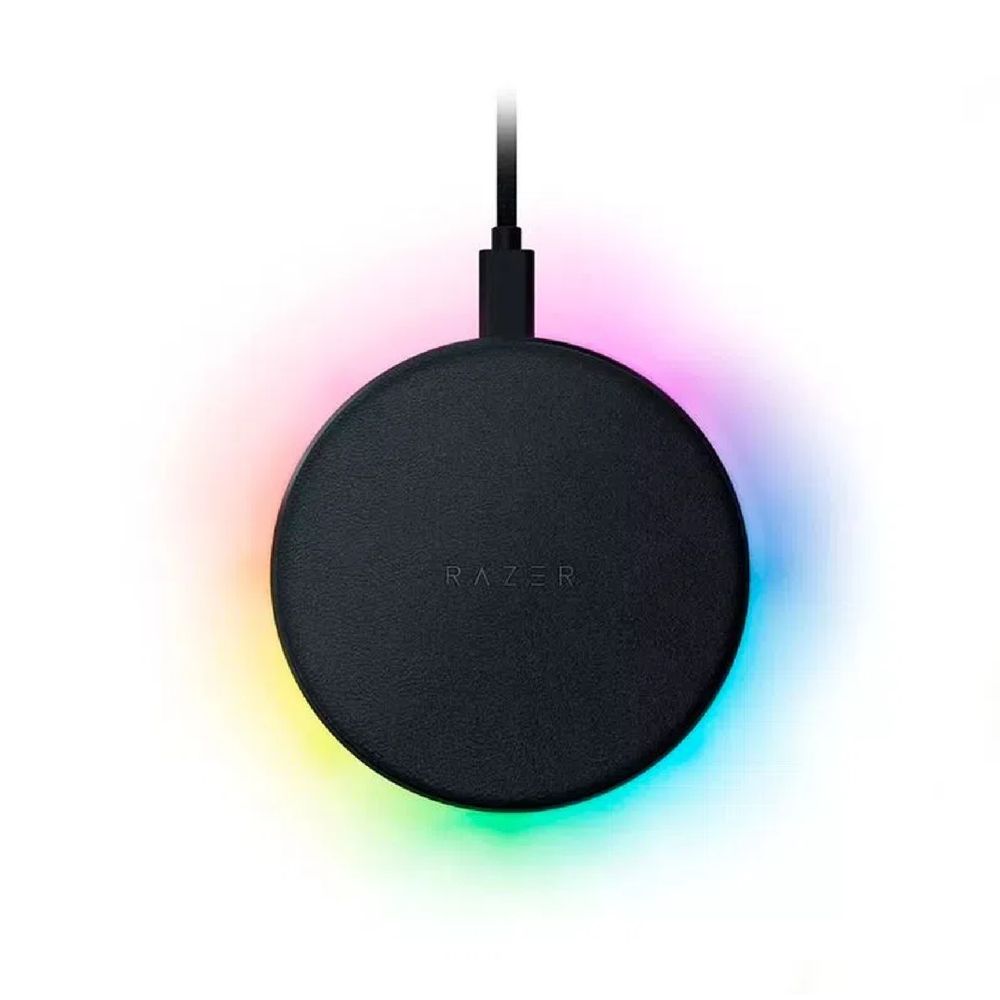Cargador inalámbrico Razer USB-C Fast charge 10 W Chroma Black - Promart