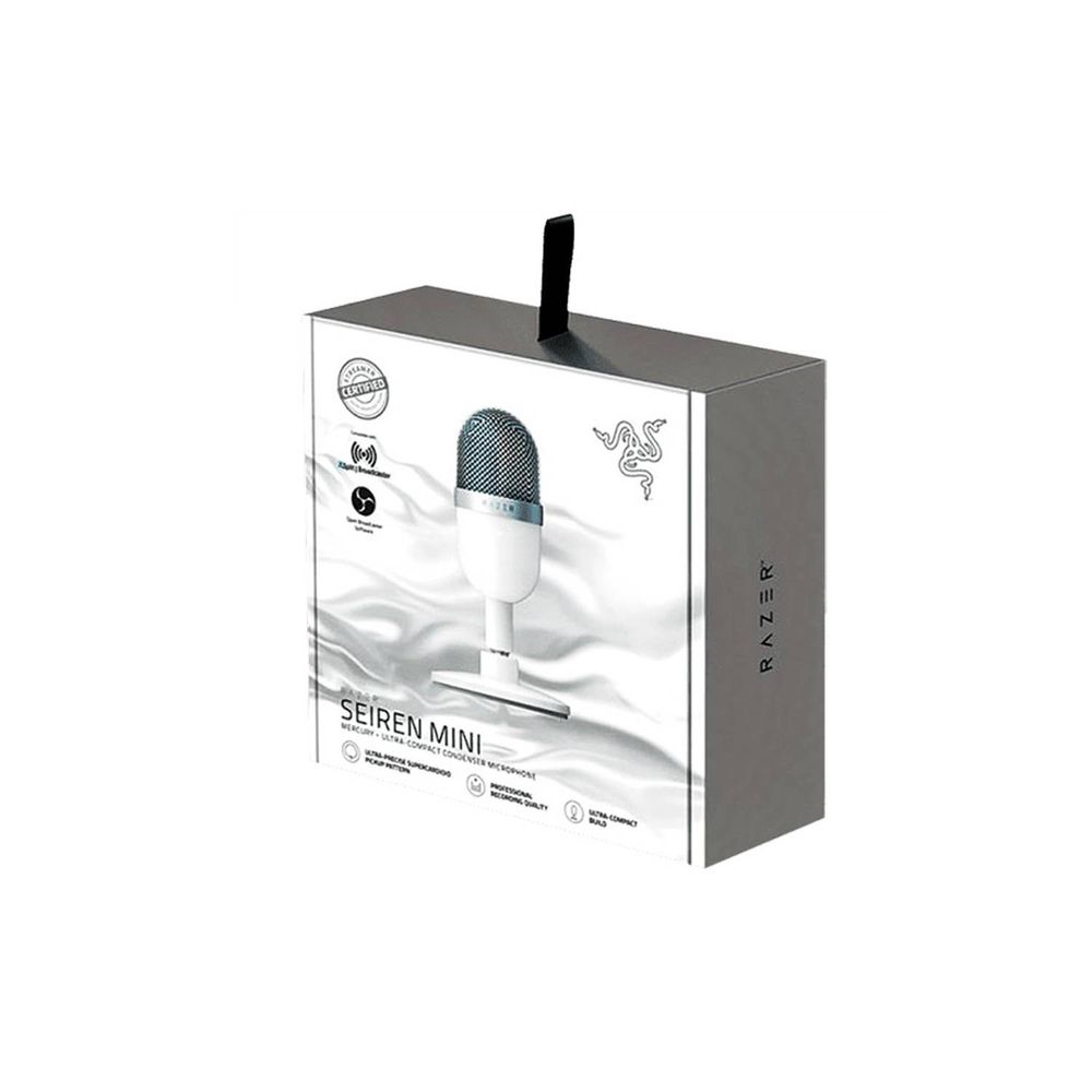 Micrófono Razer Seiren mini USB Streaming Supercardioide Mercury - Promart