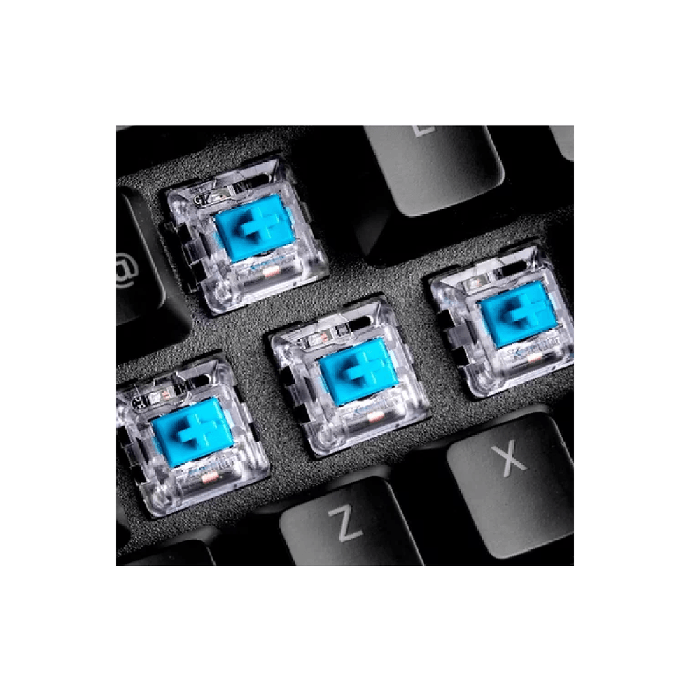 Teclado VSG Quasar RGB Negro Outemu Azul - Promart