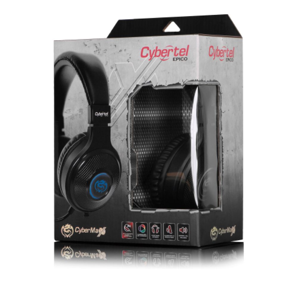 Audífonos Gamer Led Rainbow Con Micrófono Epico Cybertel - Promart