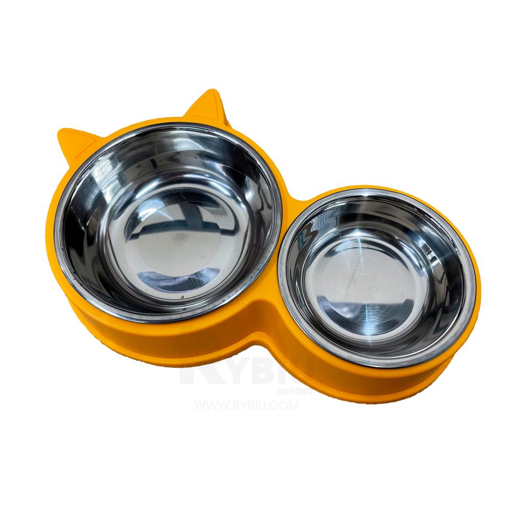 Recipiente con Orejitas Amarillo de Tipo Plato Doble - Promart