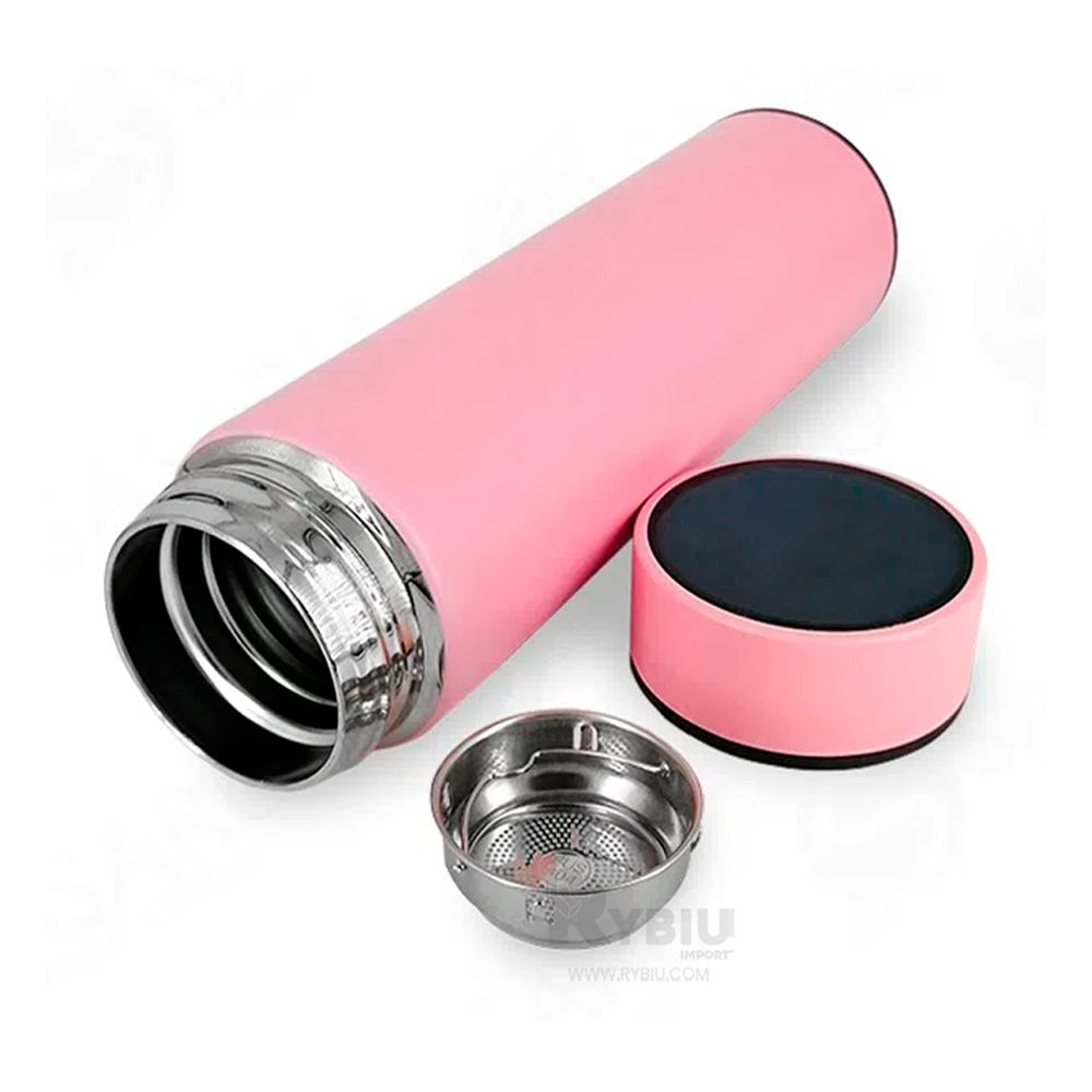 Botella Inteligente con Pantalla Tactil Rosado - Promart