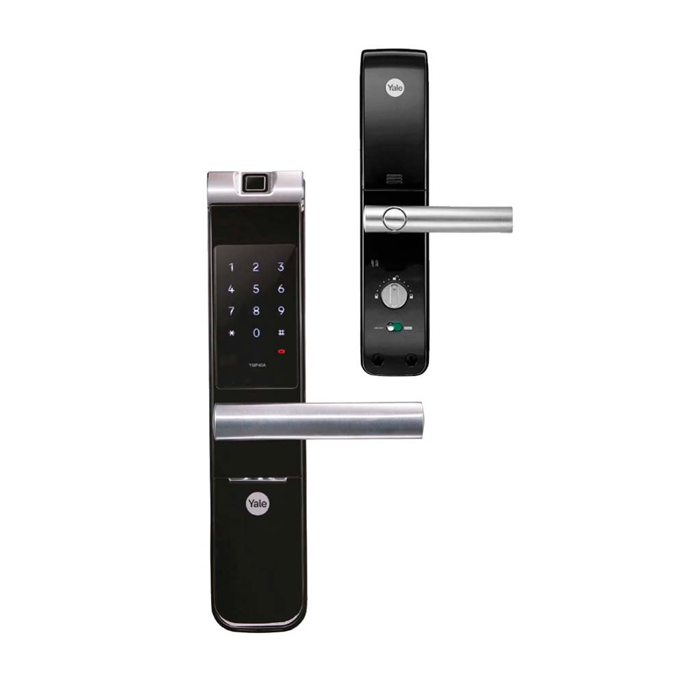 Cerradura digital Yale para puerta YMF40A Acero Negro - Promart