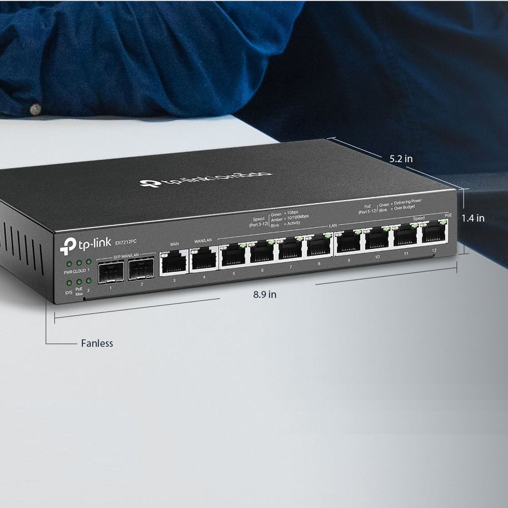 Router VPN TP-Link ER7212PC Gigabit 3 en 1 Omada - Promart