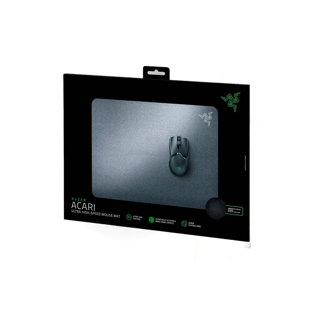 Mouse Pad Acari hard Large Ultra Low Friction Black Razer - Promart