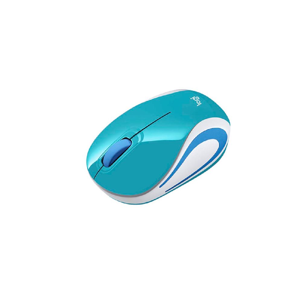 Mouse Logitech M187 Nano Mini Wireless Teal - Promart