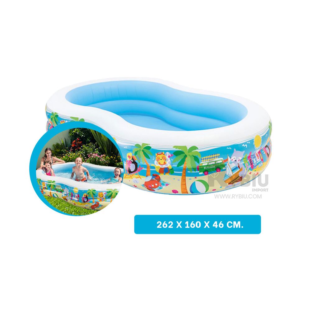 Divertida Piscina Inflable Intex en Color Celeste - Promart