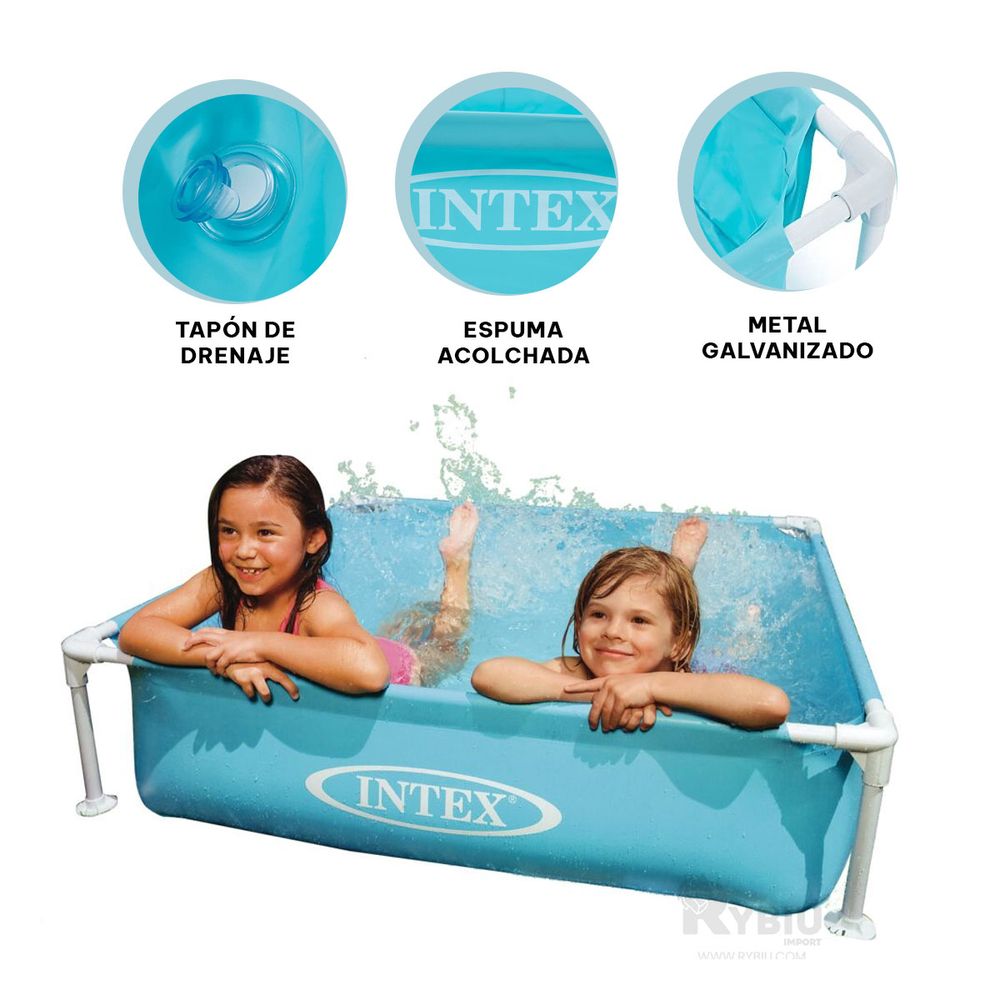 Divertida Piscina Armable Intex en Celeste - Promart
