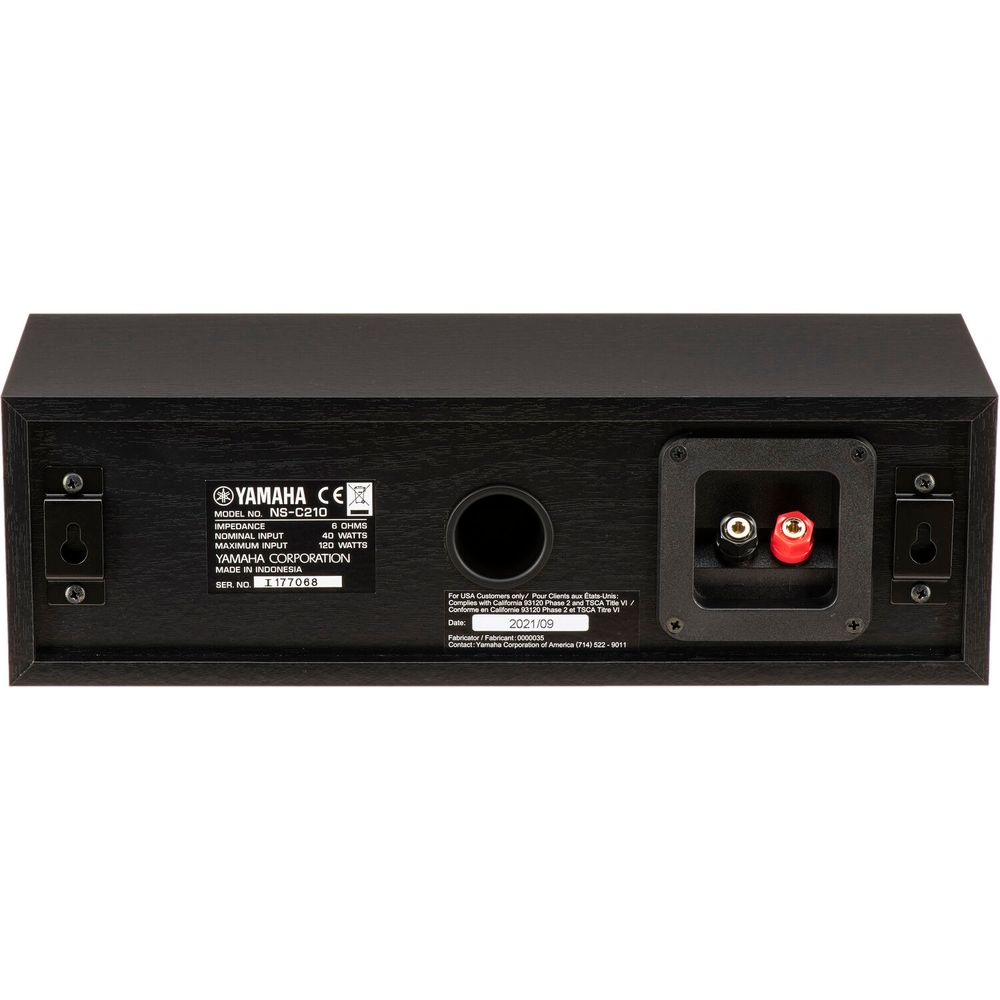 Altavoz Centro Yamaha Ns C210 de 2 Vías Negro - Promart