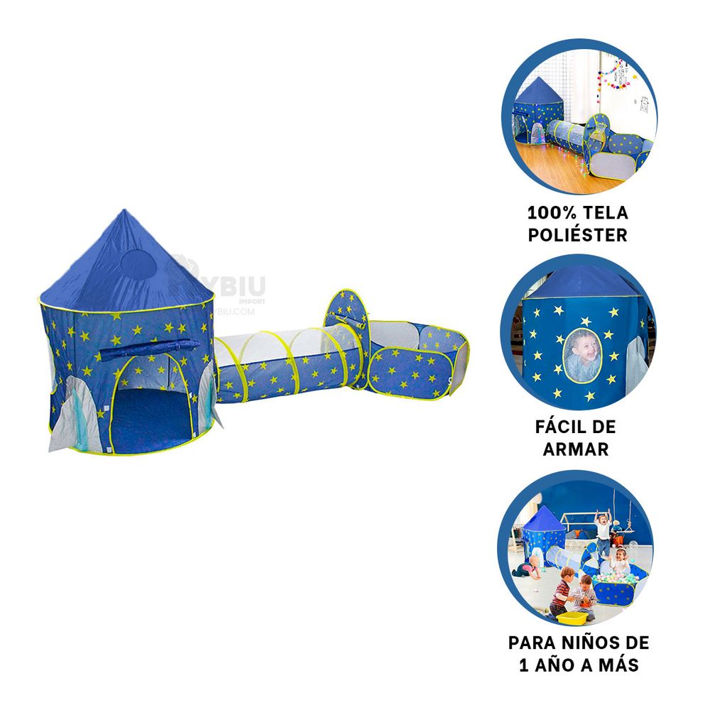 Juego de Carpa Azul Seguro Infantil - Promart