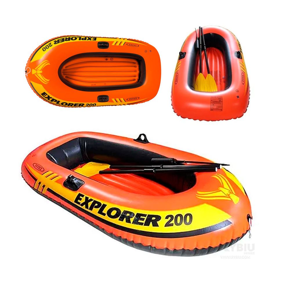 Bote Inflable con Remo para Playas Explorer 200 - Promart