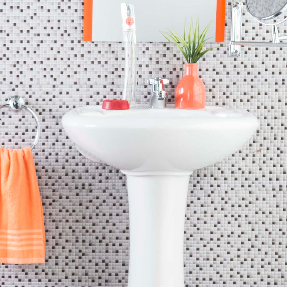 Lavatorio Manantial Blanco Trebol - Promart